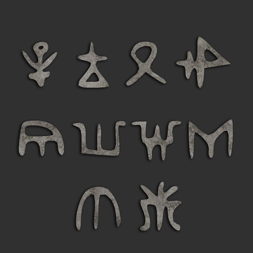 ArtStation - 110 Runes Alpha 8K Vol 2 | Brushes