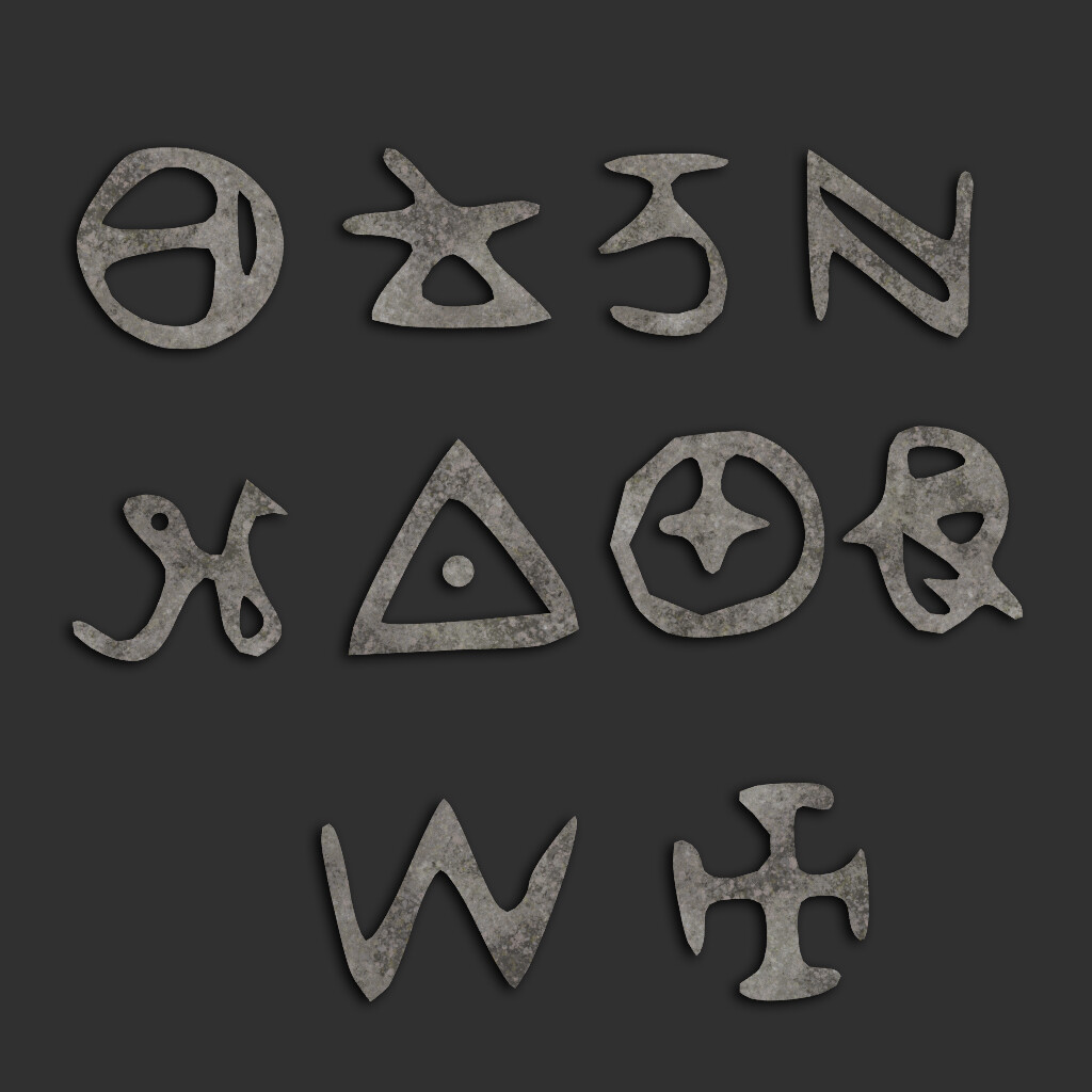ArtStation - 110 Runes Alpha 8K Vol 2 | Brushes