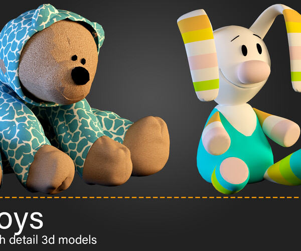 ArtStation - 10 Toys- 3d models-max.fbx.obj | Resources