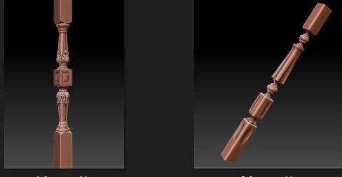 ArtStation - 3D models for CNC machine balusters | Resources