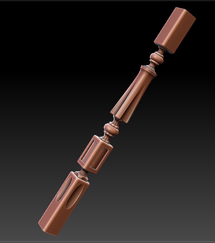 ArtStation - 3D models for CNC machine balusters | Resources