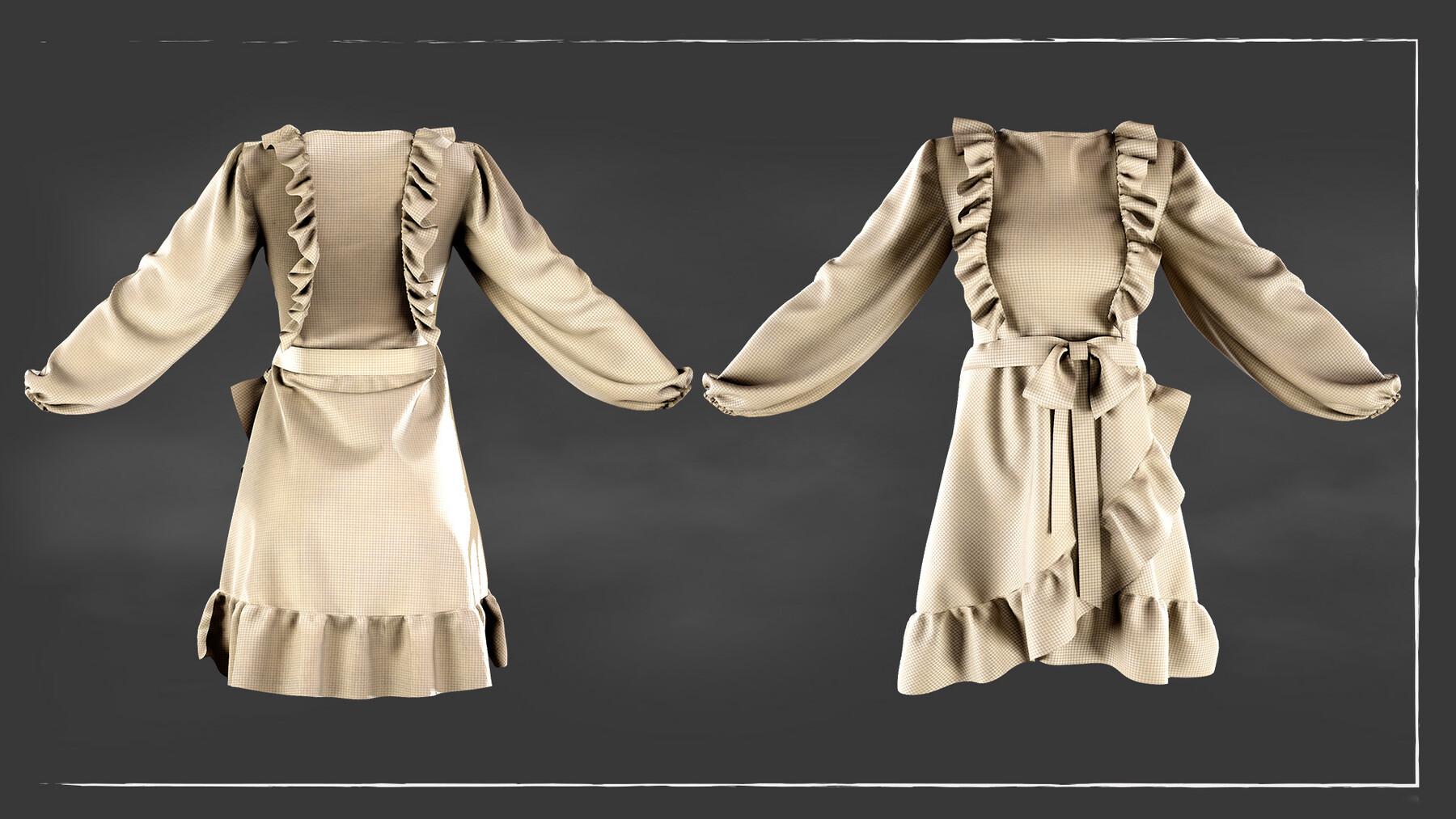 ArtStation - 5 Women's Dresses / /Marvelous Designer /Smart material ...