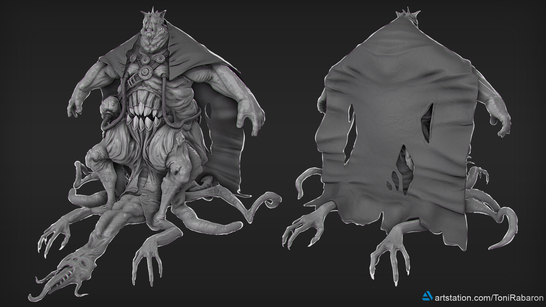 ArtStation - Demonic Creature | HP Video Process + Source Files | Tutorials