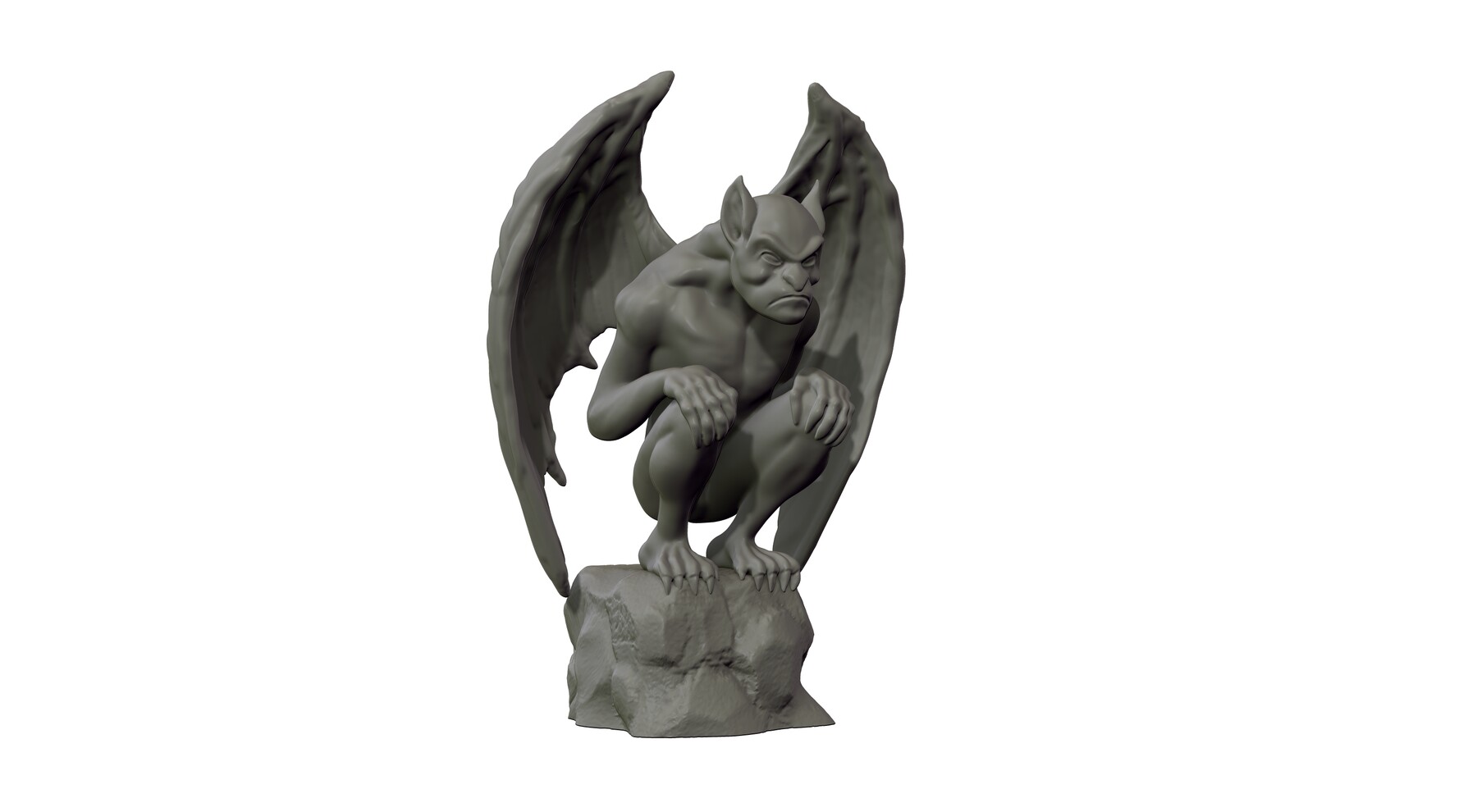 ArtStation - Gargoyle Statue 3D model 3D print model | Resources