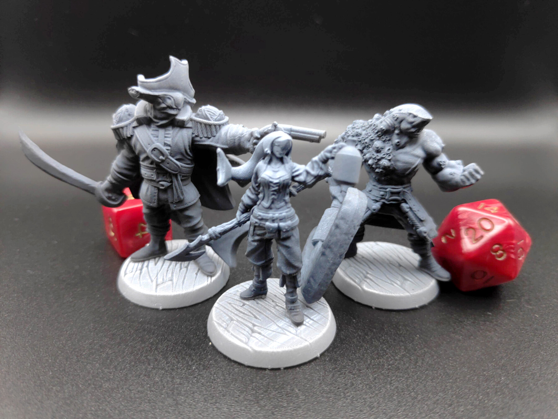 ArtStation - Shark Pirates Miniature - [3 models & Pre-Supported ...