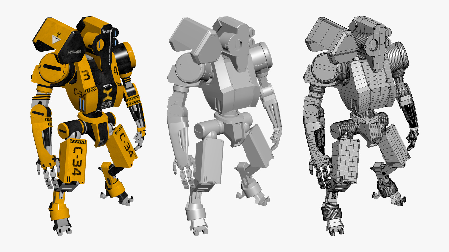 ArtStation - Worker Robot | Game Assets