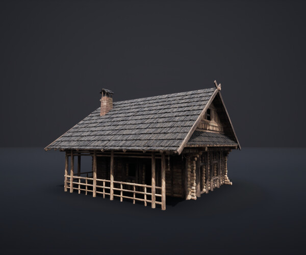 ArtStation - MEDIEVAL SLAVIC HOUSE COTTAGE CABIN HUT VILLAGE HUNTER AAA ...