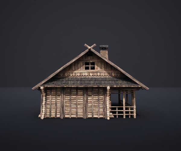 ArtStation - MEDIEVAL SLAVIC HOUSE COTTAGE CABIN HUT VILLAGE HUNTER AAA ...