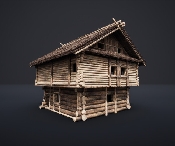 ArtStation - MEDIEVAL SLAVIC HOUSE COTTAGE CABIN HUT HUNTER AAA NEXTGEN ...