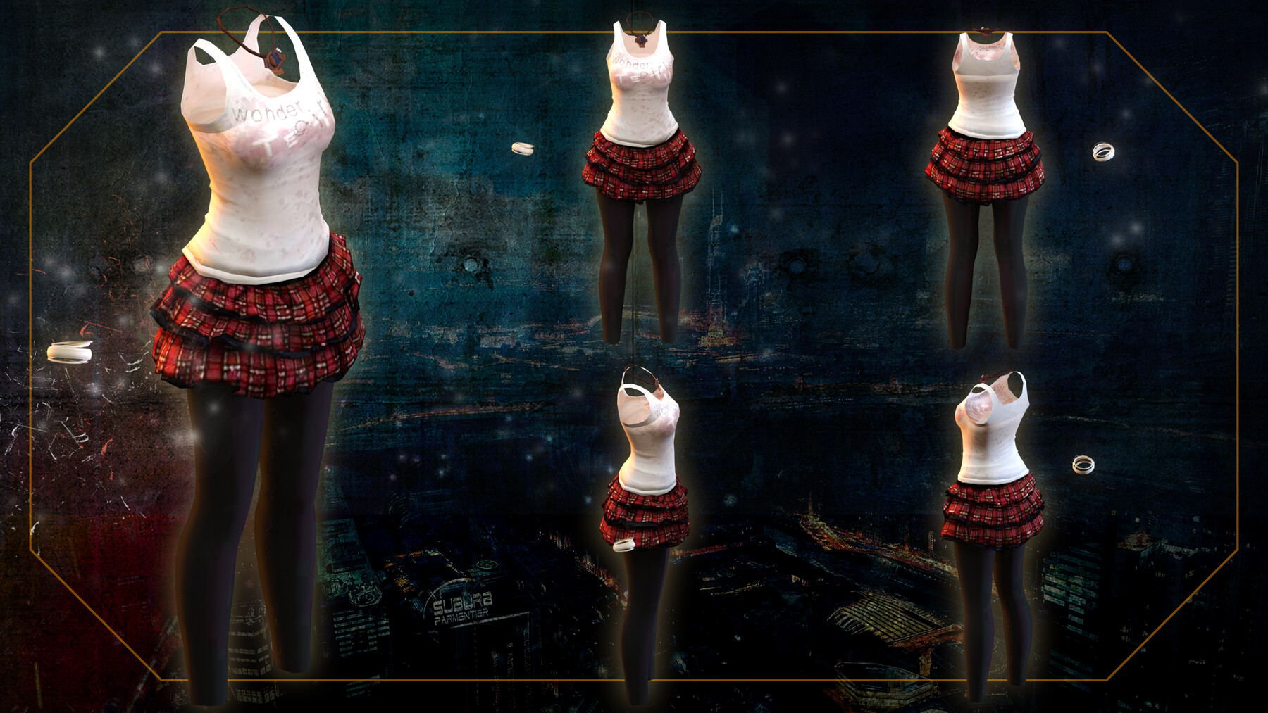 ArtStation - 15 Female Outfits_ 3d models | Resources