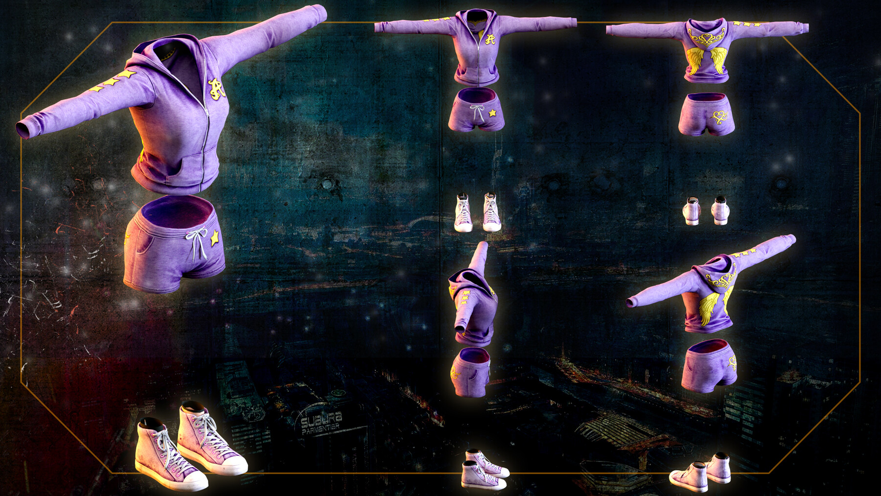 ArtStation - 15 Female Outfits_ 3d models | Resources