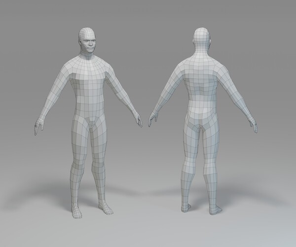 ArtStation - Male Character Base Mesh | Resources