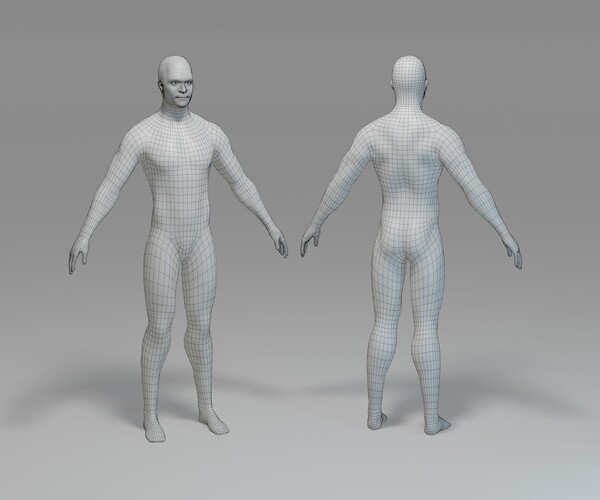 ArtStation - Male Character Base Mesh | Resources