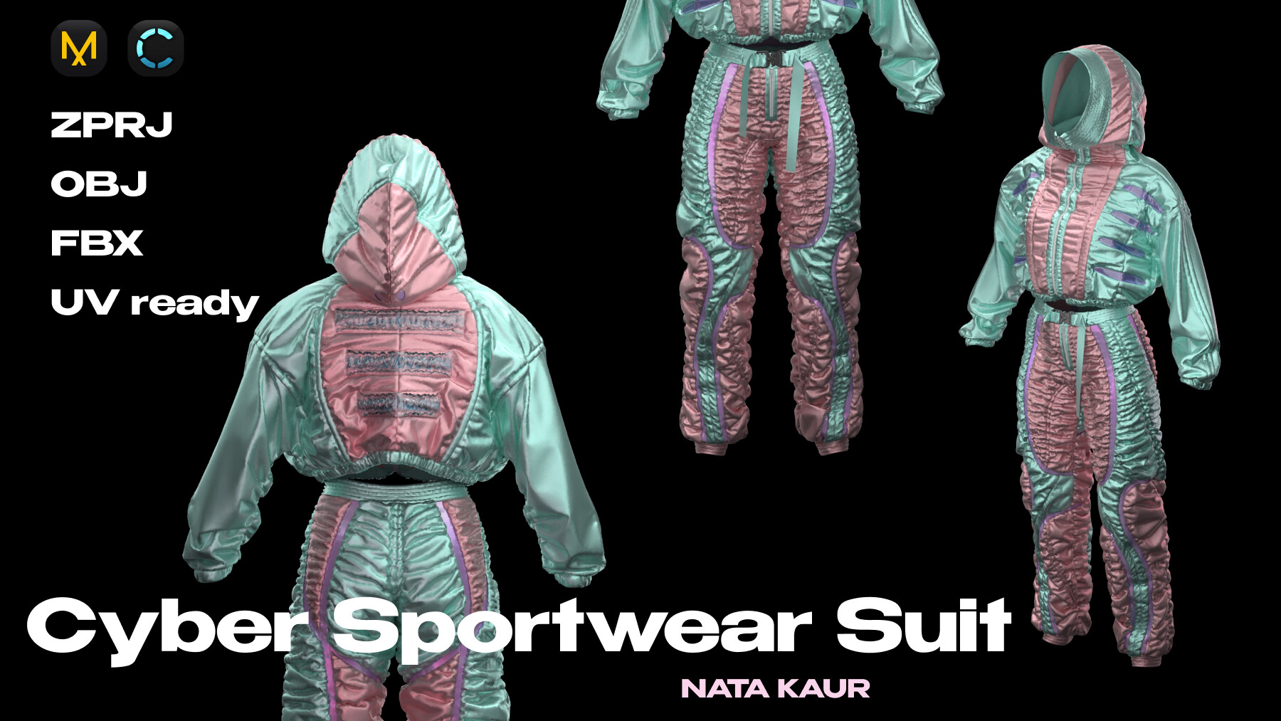 ArtStation - Cyber Sportwear Suit/ Clo 3d/ Marvelous Designer+ OBJ+FBX ...
