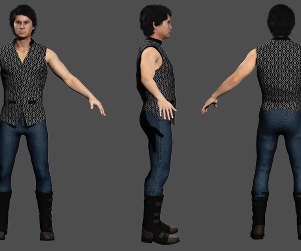 ArtStation - Asian Gangster Yakuza | Game Assets