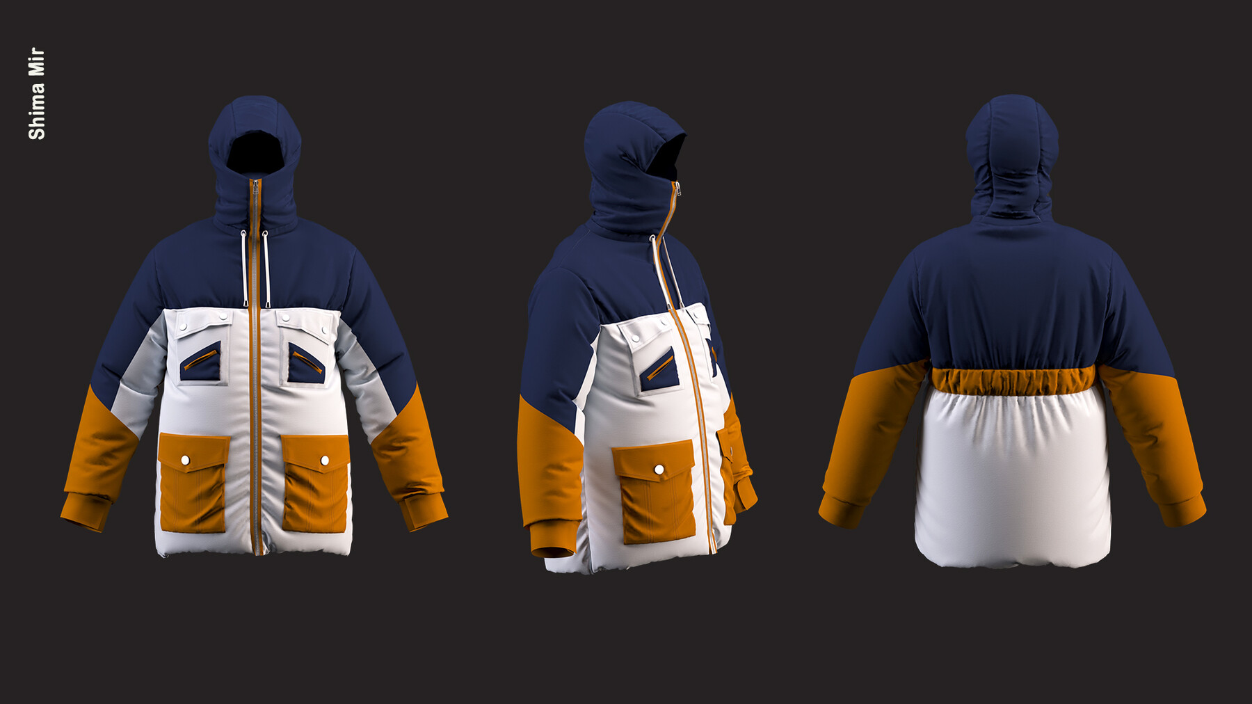 ArtStation - Ski clothing (ZPRJ , FBX , OBJ , MTL , MAX , TEXTURES ...