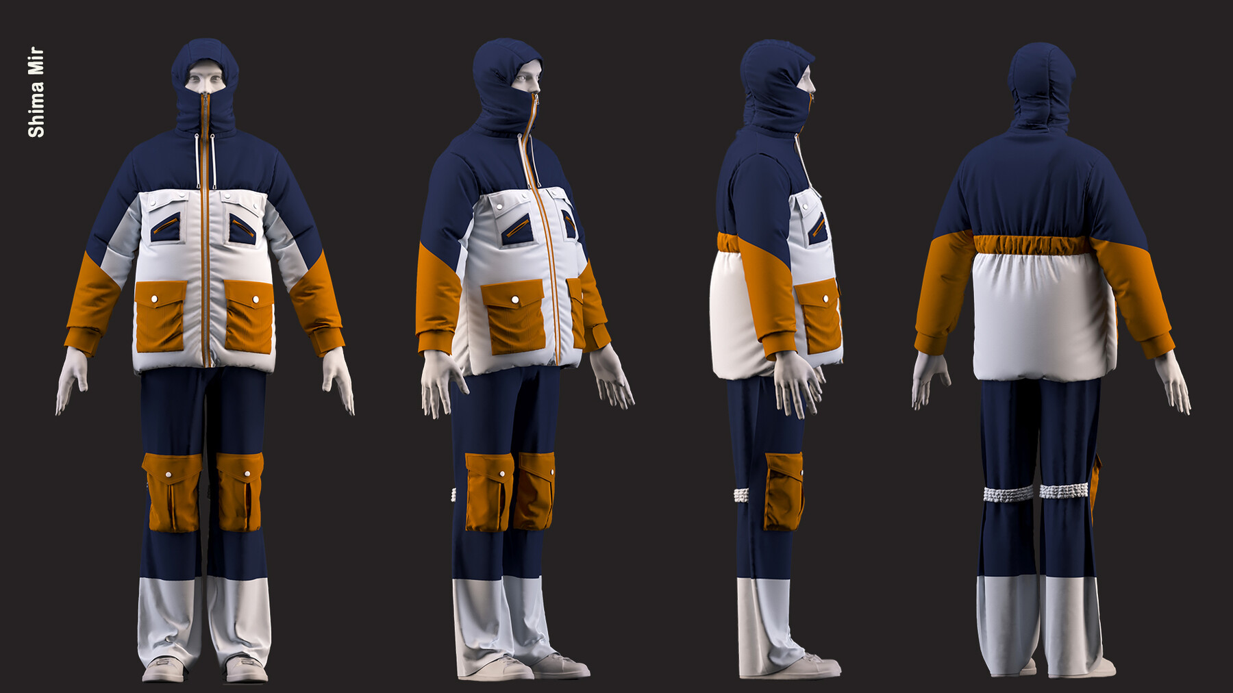 ArtStation - Ski clothing (ZPRJ , FBX , OBJ , MTL , MAX , TEXTURES ...