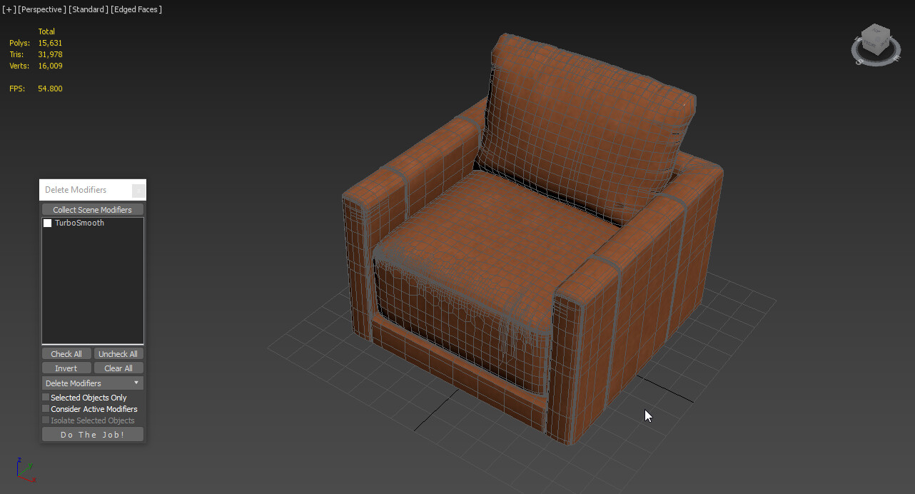 ArtStation - Gather Leather Swivel Chair 3D Model | Resources