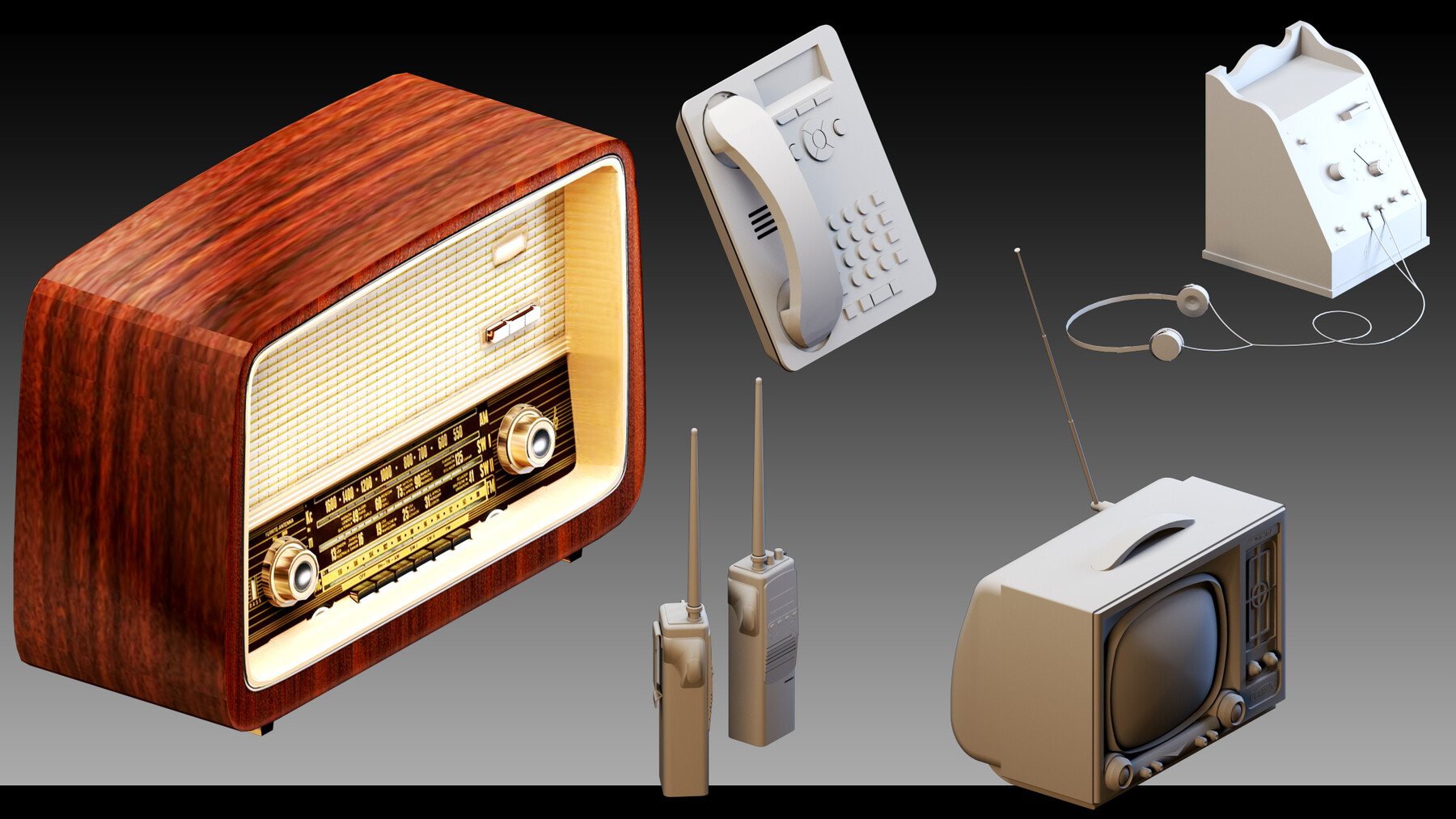 ArtStation - 54 Old Devices- High detail 3d models | Resources