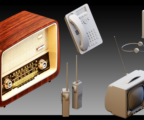 ArtStation - 54 Old Devices- High detail 3d models | Resources