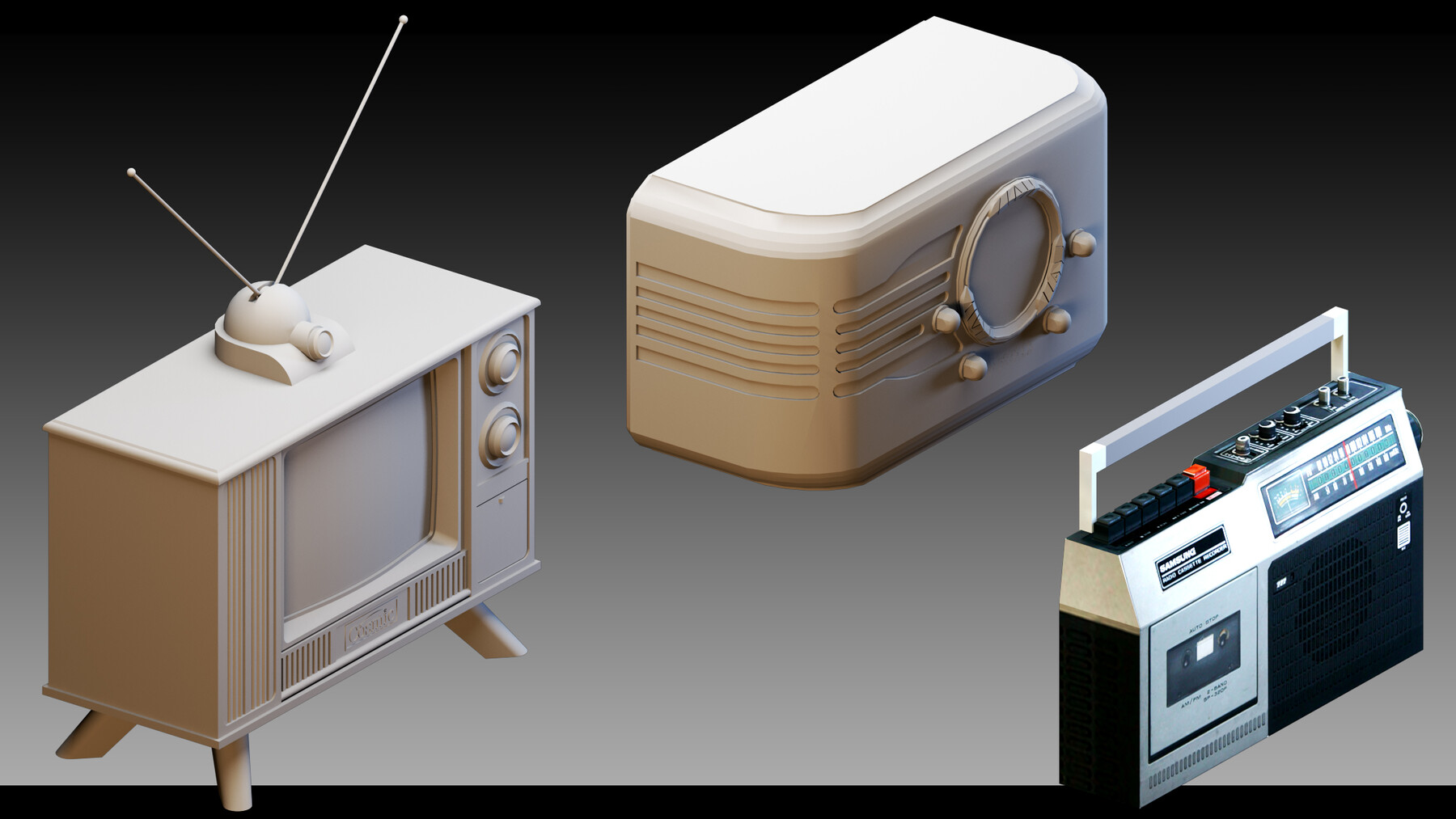 ArtStation - 54 Old Devices- High detail 3d models | Resources