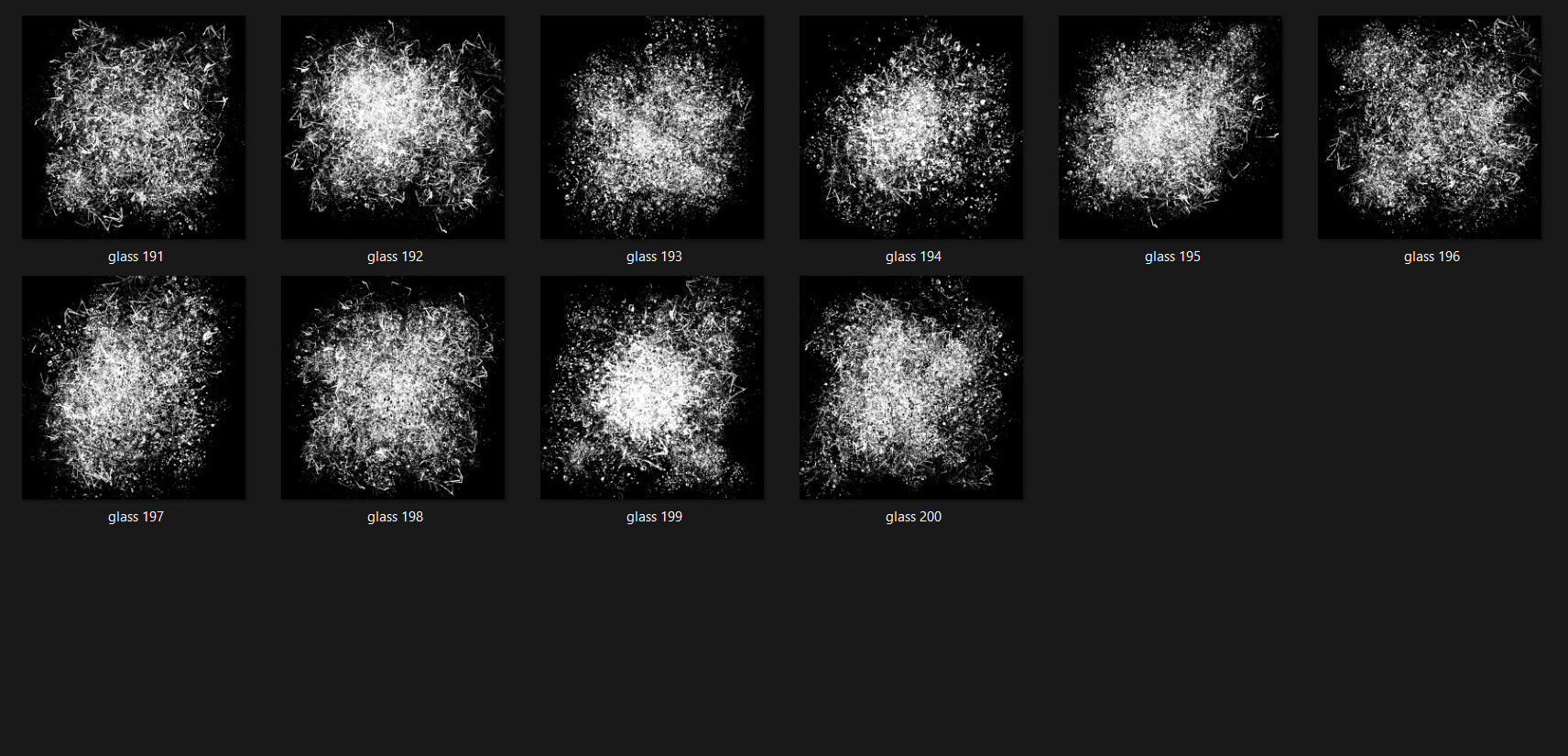 ArtStation - Broken Glass 300 Alpha Patterns 2K Size Full Pack | Brushes