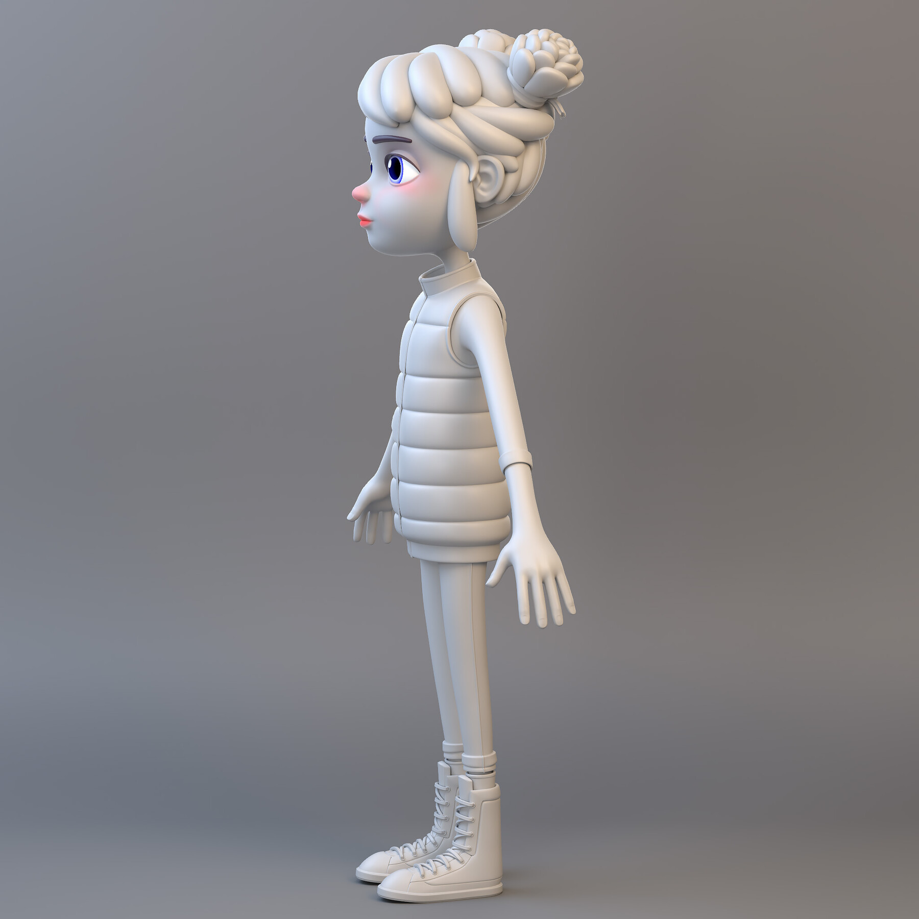 ArtStation - Cartoon Teenage Girl | Resources
