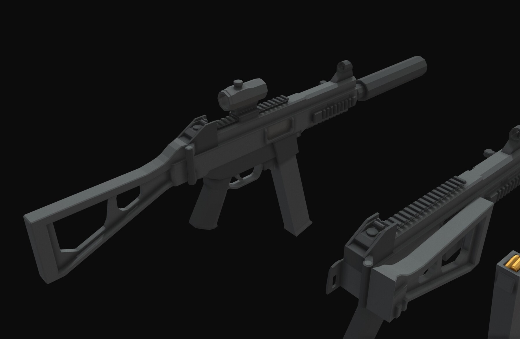 ArtStation - UMP-45 Low Poly | Game Assets