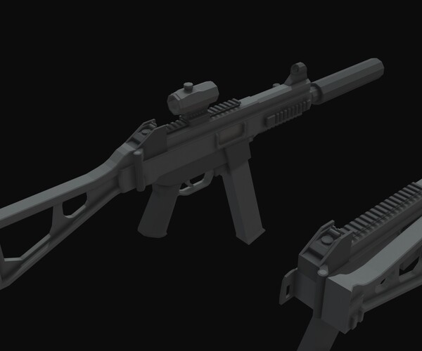 ArtStation - UMP-45 Low Poly | Game Assets