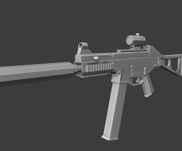 ArtStation - UMP-45 Low Poly | Game Assets