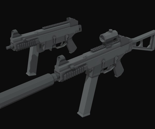 ArtStation - UMP-45 Low Poly | Game Assets