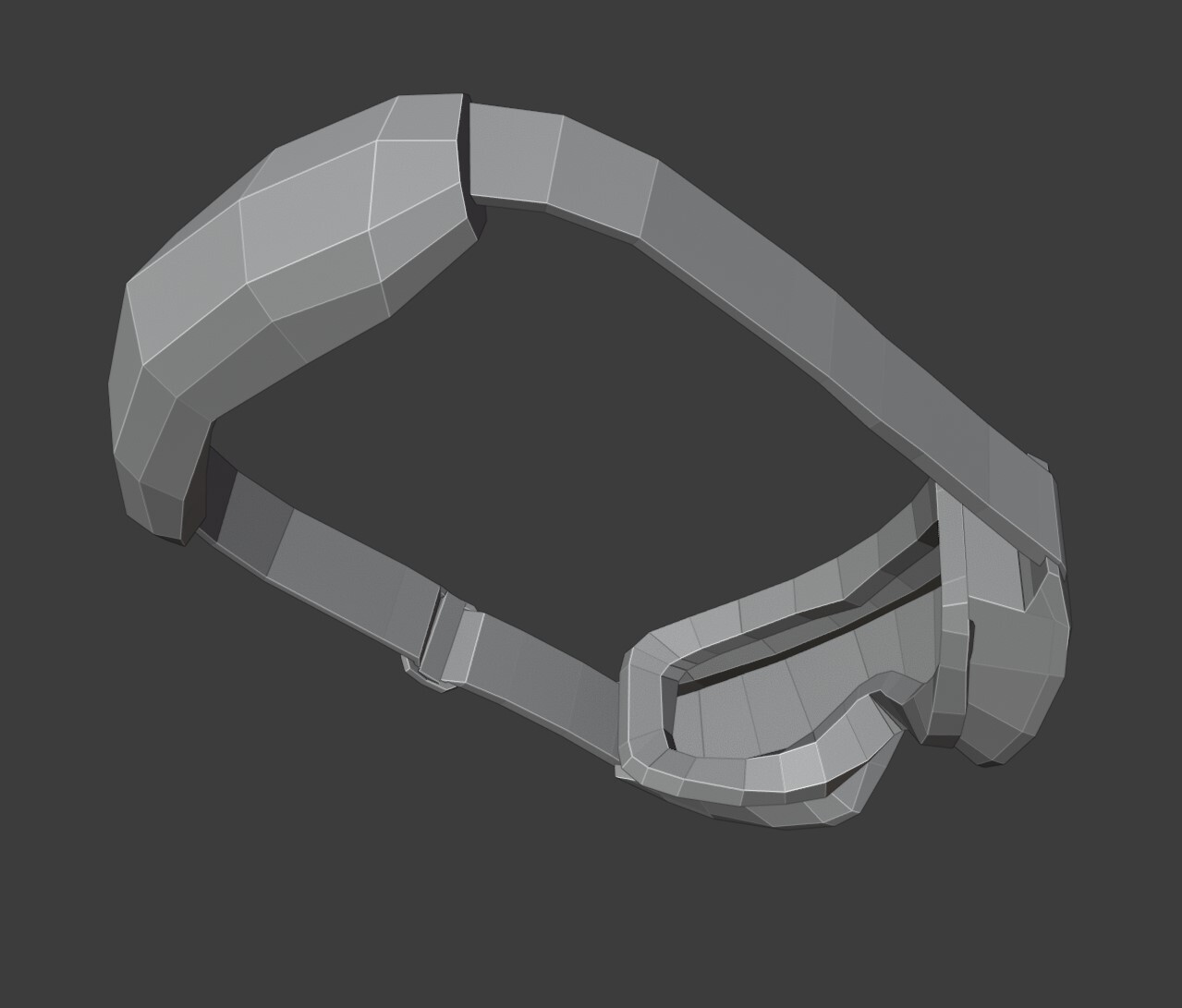 Artstation Tactical Goggles Low Poly Game Assets
