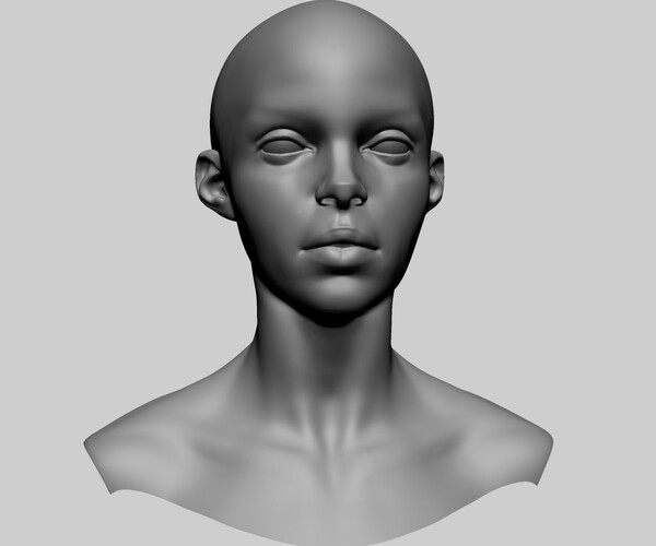 ArtStation - Stylized Female Head C | Resources