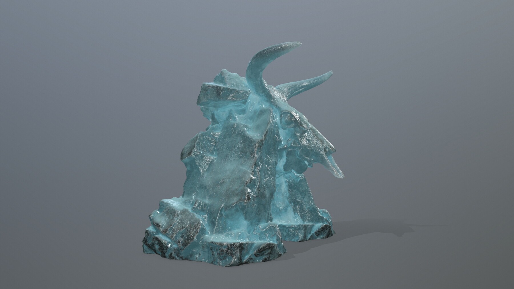 ArtStation - ice skull gate | Game Assets