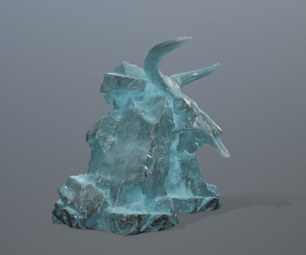 ArtStation - ice skull gate | Game Assets