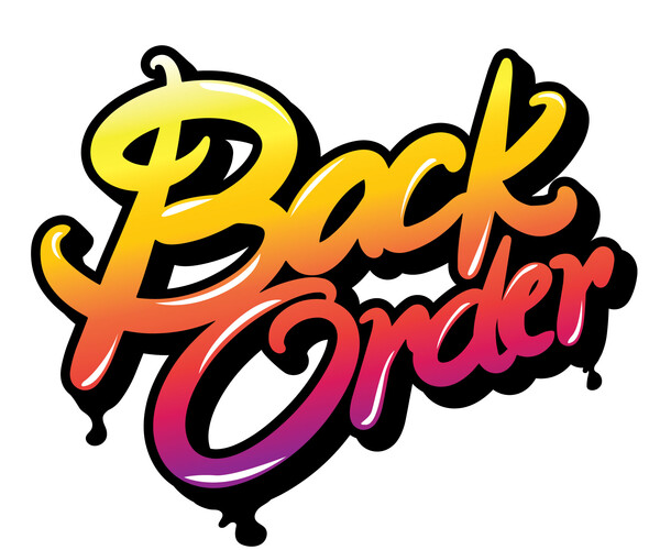 ArtStation - Freehand written characters, text "Back Order" Vector ...