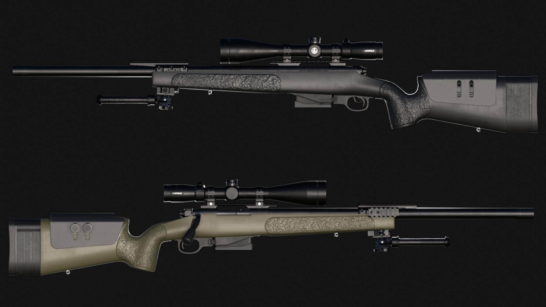 ArtStation - FN SPR A3G Sniper Rifle | Game Assets