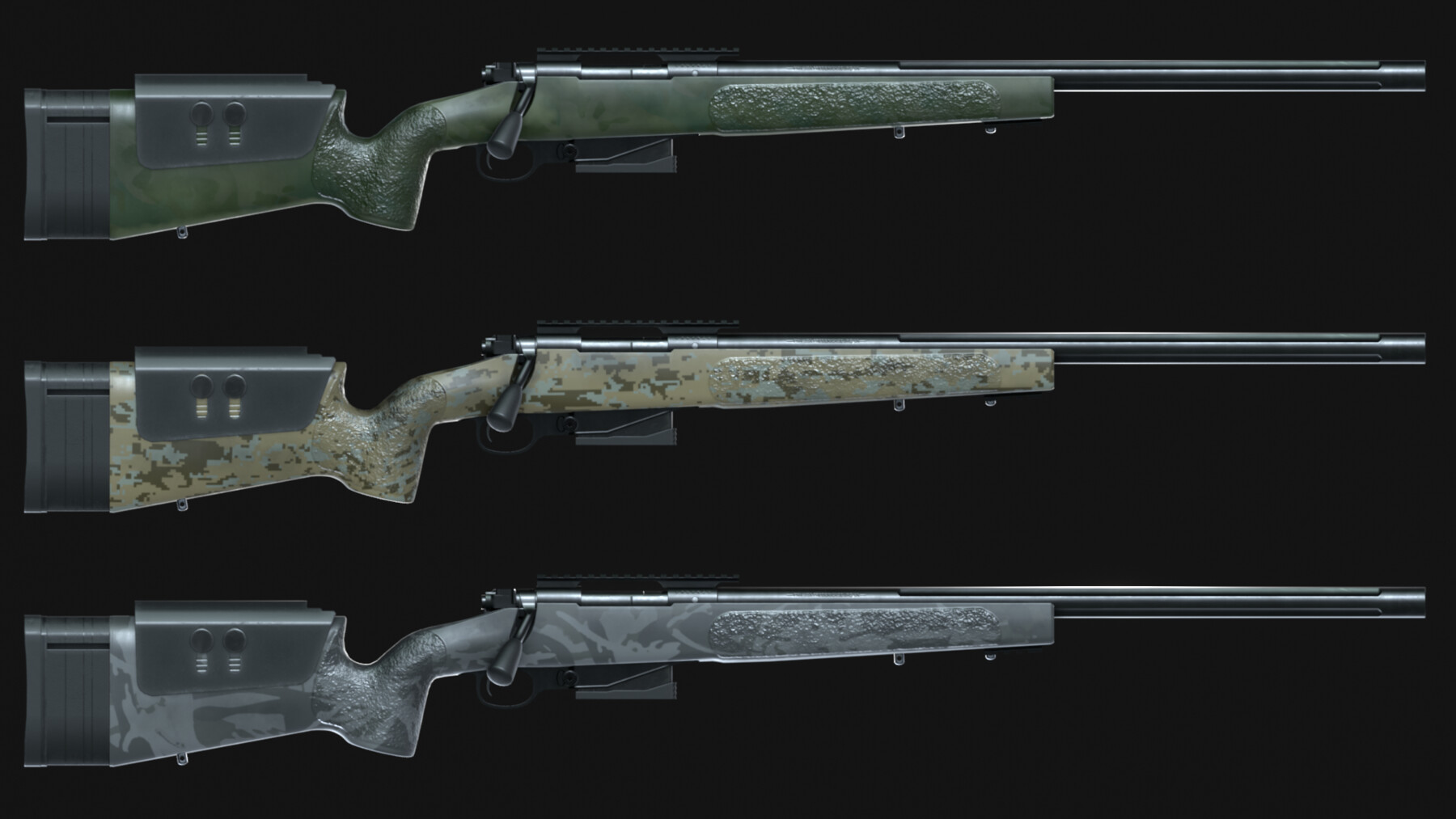 ArtStation - FN SPR A3G Sniper Rifle | Game Assets