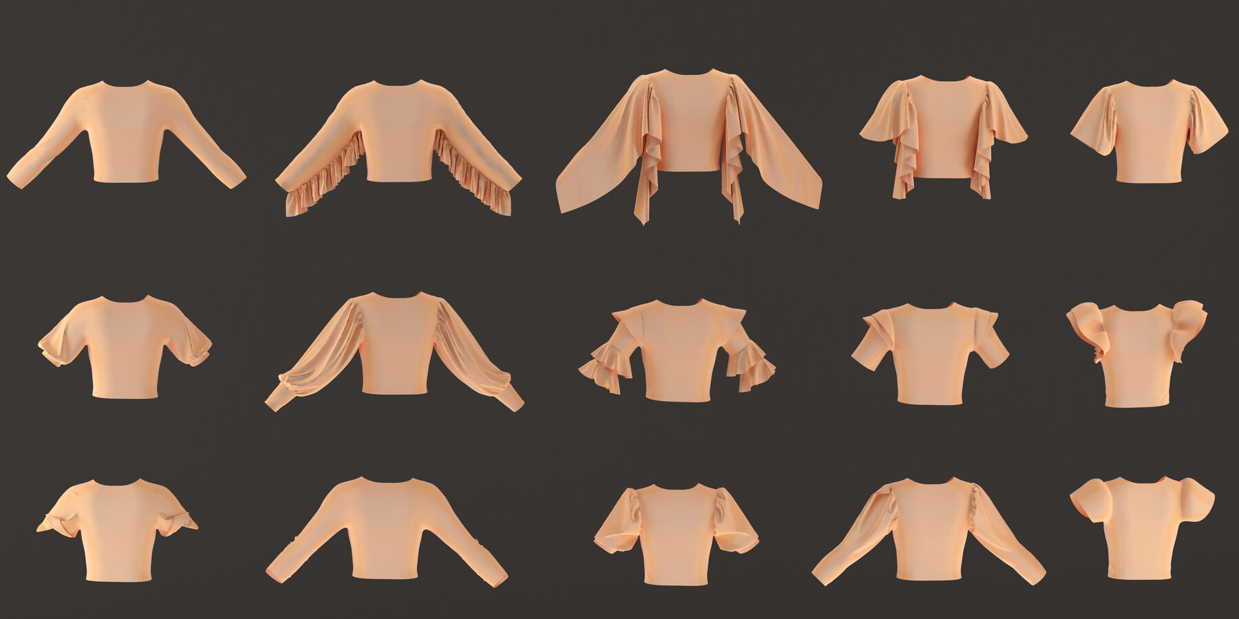 ArtStation - 53 Sleeves , 3 free , (ZPRJ , FBX , OBJ , MTL) | Game Assets
