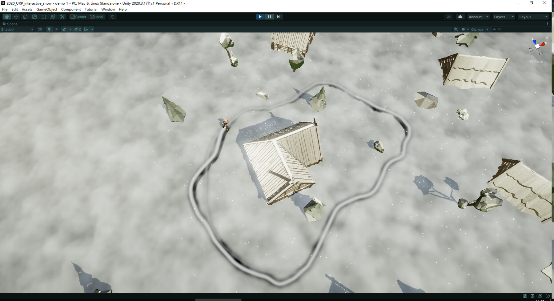 Artstation Unity Vfx Interactive Snow Game Assets