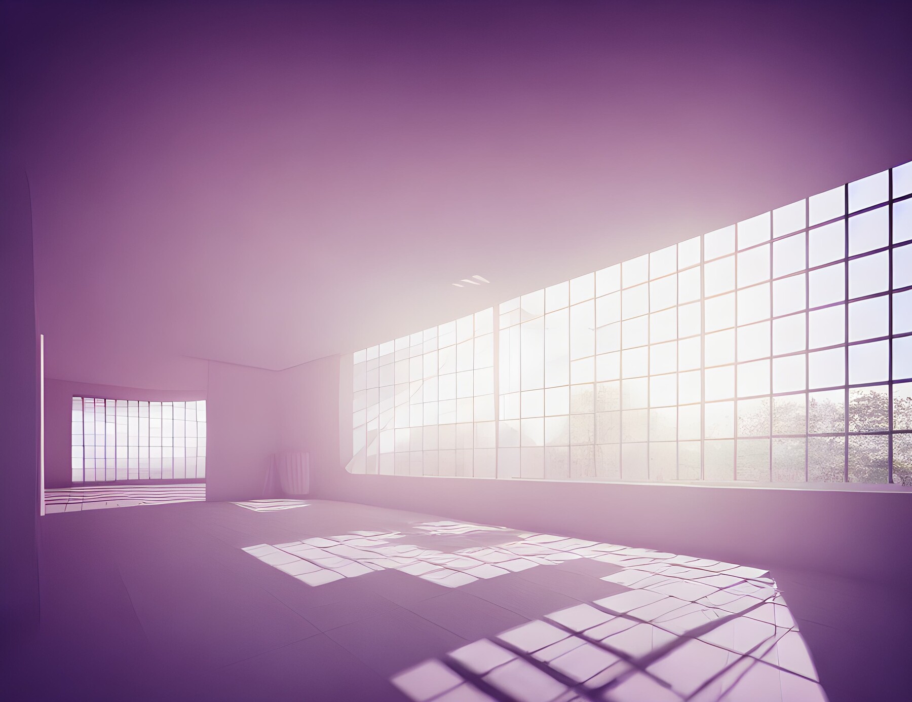 ArtStation - Empty office Room in sunrise | Artworks