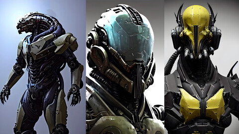 ArtStation - Alien robot portrait | Artworks