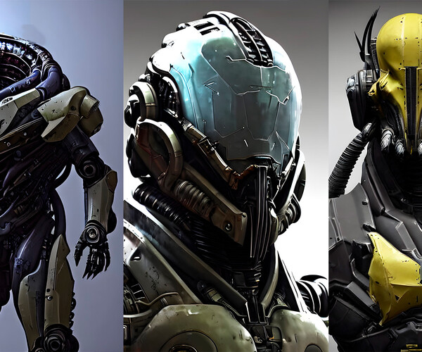 ArtStation - Alien robot portrait | Artworks