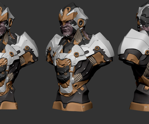 ArtStation - SCI FI Bust Creature - ZTL, OBJ, STL | Resources