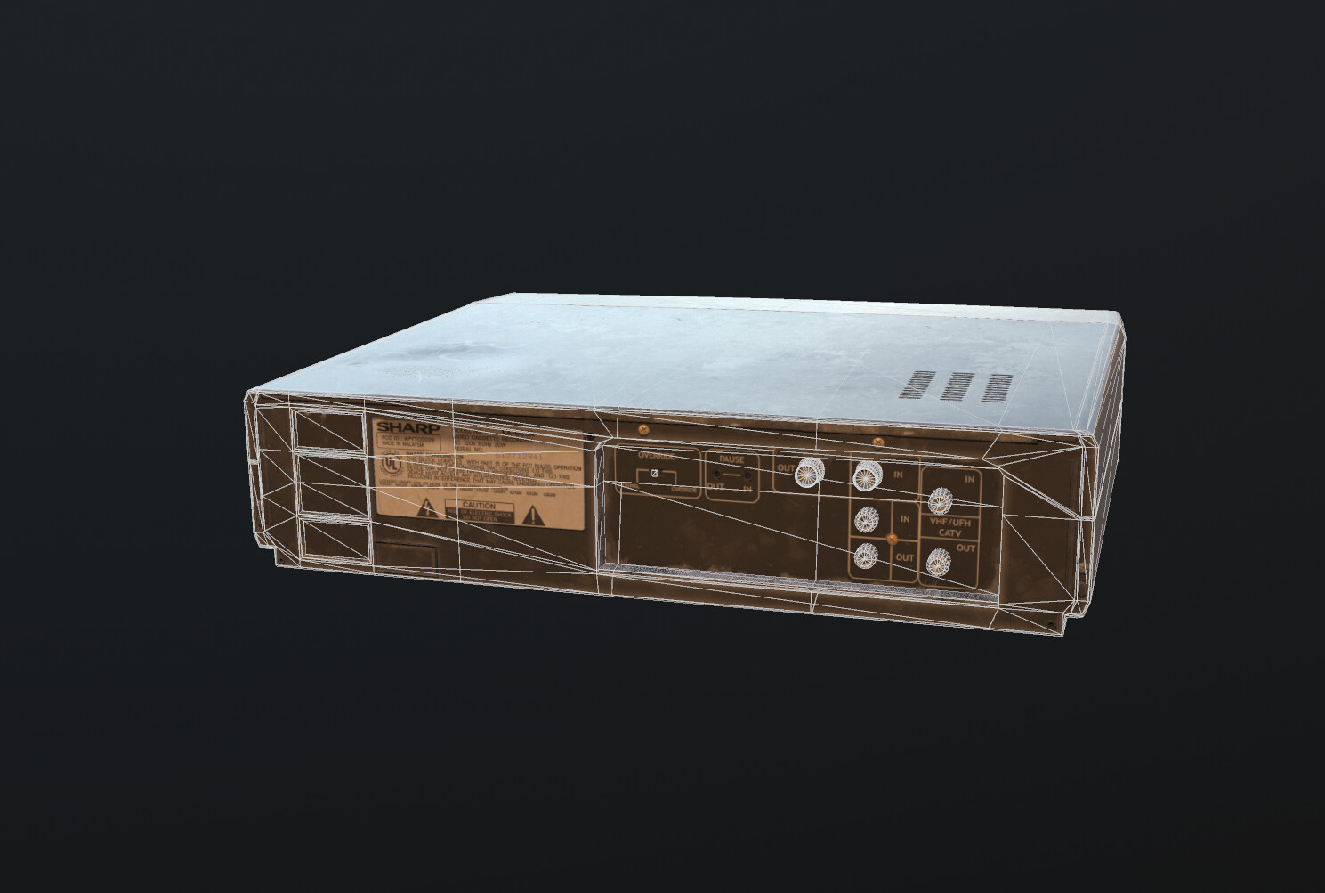 ArtStation - SHARP VHS Player Low-poly 3D model | Game Assets