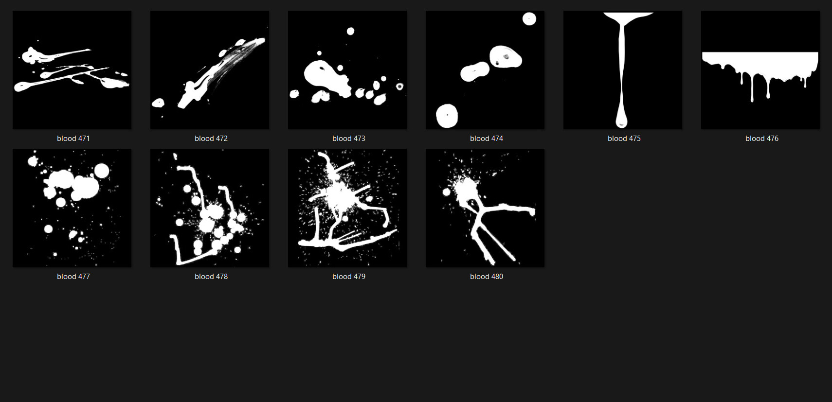 ArtStation - Blood 300 Alpha Patterns 2K Size Full Pack | Brushes