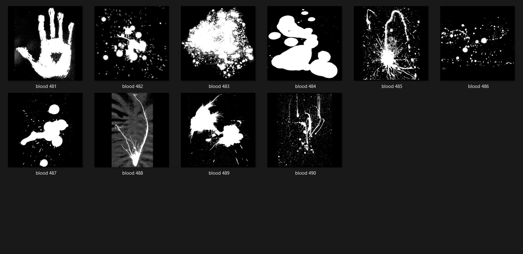 ArtStation - Blood 300 Alpha Patterns 2K Size Full Pack | Brushes