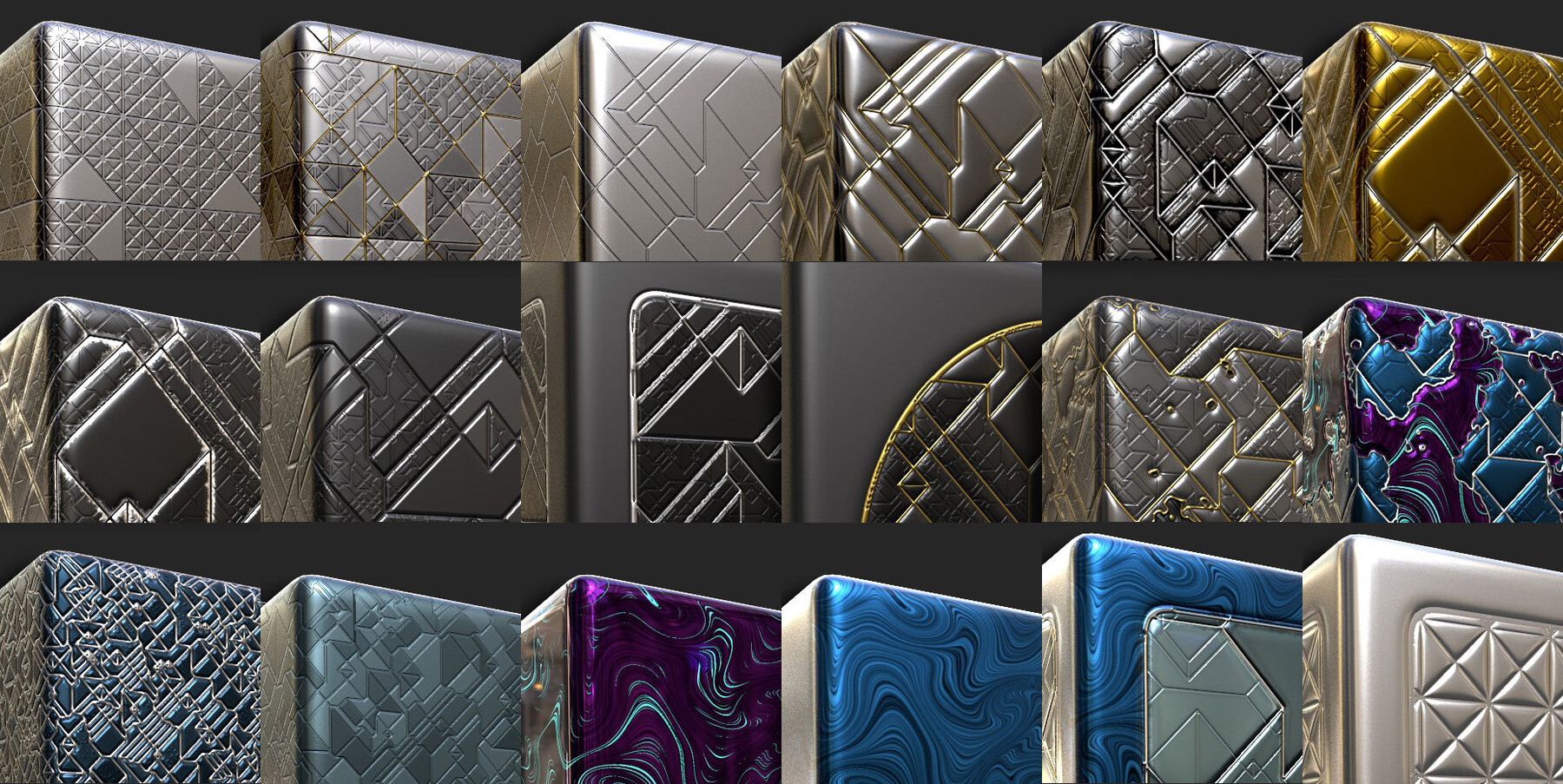 ArtStation - Free Sci-fi tool for Substance Painter (SBSAR file ...