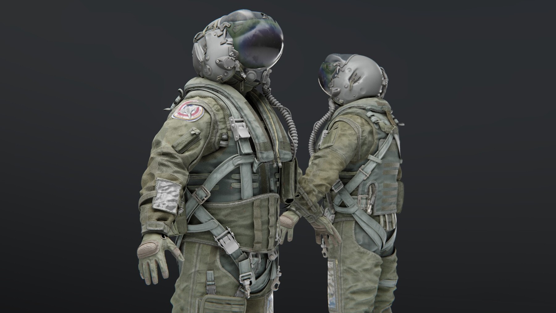 Artstation Flight Suit Fighter Pilot Resources
