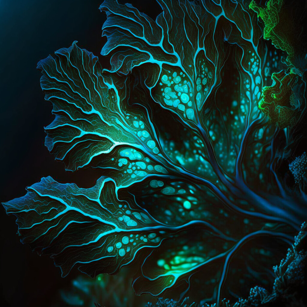 ArtStation - Organic Bioluminescent textures | Artworks